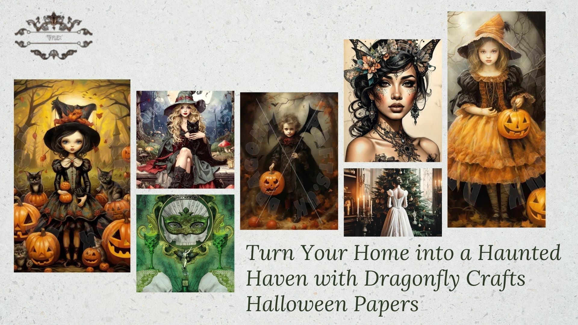 Haunted Haven with Dragonfly Crafts Halloween Papers – Vflex